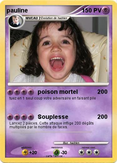 Pokémon pauline 131 131 - poison mortel - Ma carte Pokémon