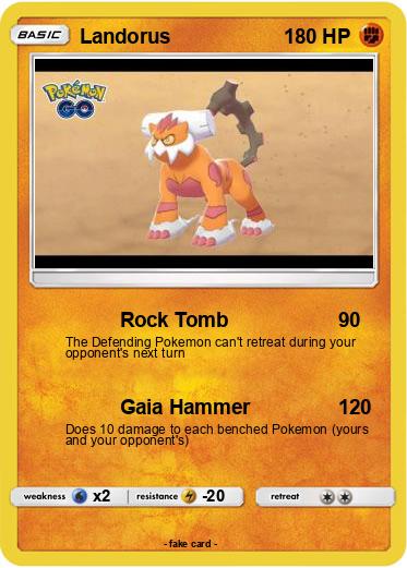 Pokémon Landorus 306 306 - Rock Tomb - My Pokemon Card