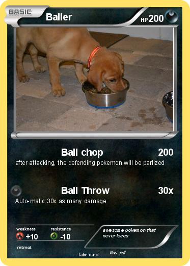 Pokémon Baller 18 18 - Ball chop - My Pokemon Card