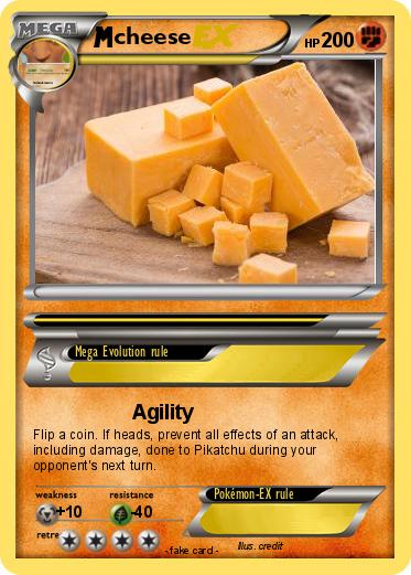 Pokémon cheese 695 695 - Agility - My Pokemon Card