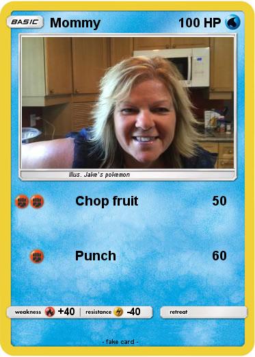 Pokémon Mommy 301 301 - Chop fruit - My Pokemon Card