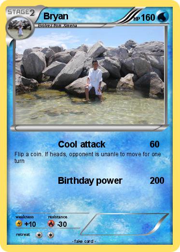Pokémon Bryan 280 280 - Cool attack - My Pokemon Card