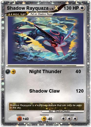 Pokémon Shadow Rayquaza 106 106 - Night Thunder - My Pokemon Card
