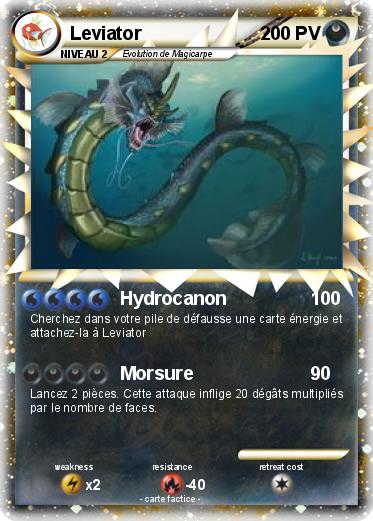 Pokémon Leviator 592 592 - Hydrocanon - Ma carte Pokémon
