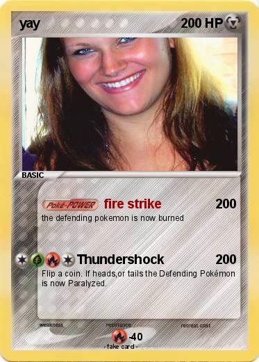 Pokémon yay 28 28 - fire strike - My Pokemon Card
