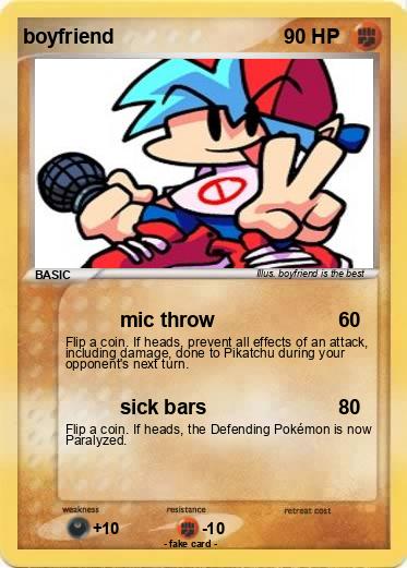 Pokémon boyfriend 158 158 - mic throw - My Pokemon Card