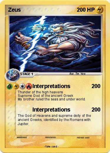 Pokémon Zeus 864 864 - Interpretations - My Pokemon Card
