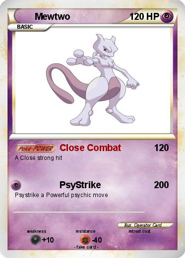 Pokémon Mewtwo 7866 7866 - Close Combat - My Pokemon Card