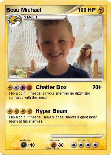 Pokémon Beau Michael - Chatter Box - My Pokemon Card
