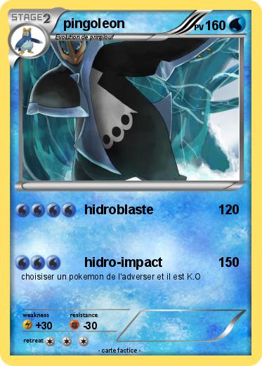 Pokémon pingoleon 542 542 - hidroblaste - Ma carte Pokémon