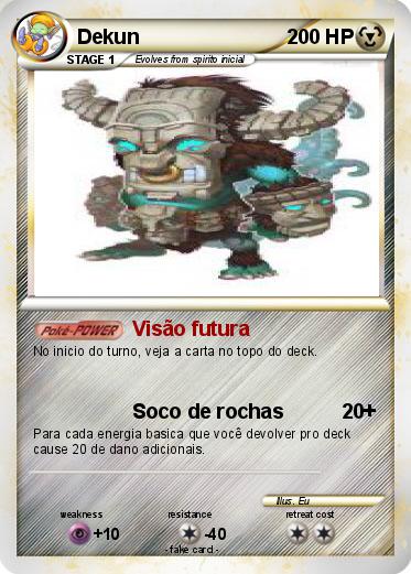 Pokémon Dekun - Visão futura - My Pokemon Card