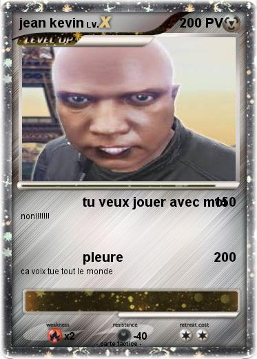 Pokémon jean kevin 143 143 - tu veux jouer avec moi - Ma carte Pokémon