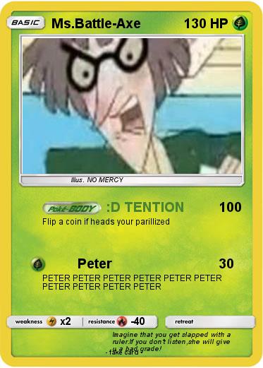 Pokémon Ms Battle Axe - :D TENTION - My Pokemon Card
