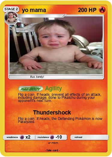 Pokémon yo mama 704 704 - Agility - My Pokemon Card