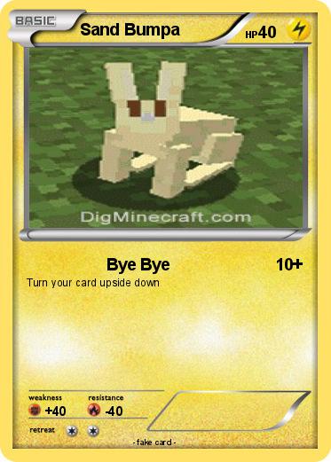 Pokémon Sand Bumpa - Bye Bye - My Pokemon Card