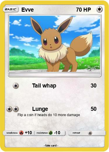 Pokémon Evve 2 2 - Tail whap - My Pokemon Card