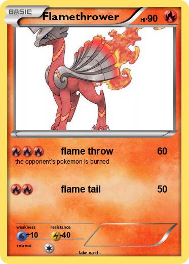 Pokémon Flamethrower 86 86 - flame throw - My Pokemon Card