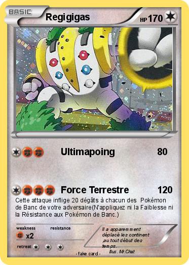 Pokémon Regigigas 2028 2028 - Ultimapoing - My Pokemon Card