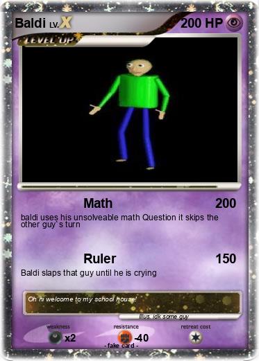 Pokémon Baldi 336 336 - Math - My Pokemon Card