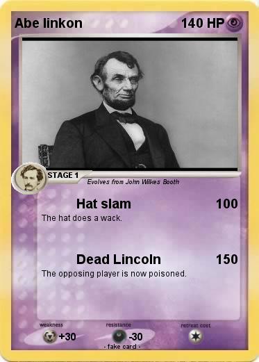 Pokémon Abe linkon - Hat slam - My Pokemon Card
