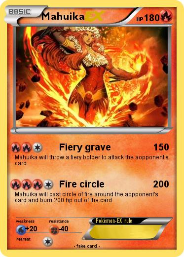 Pokémon Mahuika - Fiery grave - My Pokemon Card
