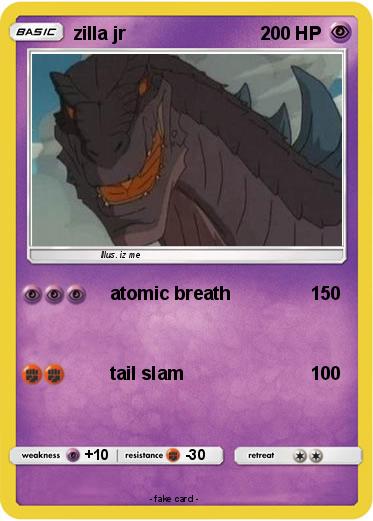 Pokémon zilla jr 14 14 - atomic breath - My Pokemon Card