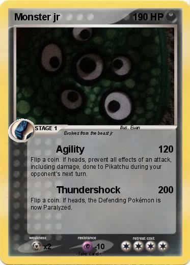 Pokémon Monster jr - Agility - My Pokemon Card