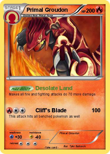 Pokémon Primal Groudon 77 77 - Desolate Land - My Pokemon Card