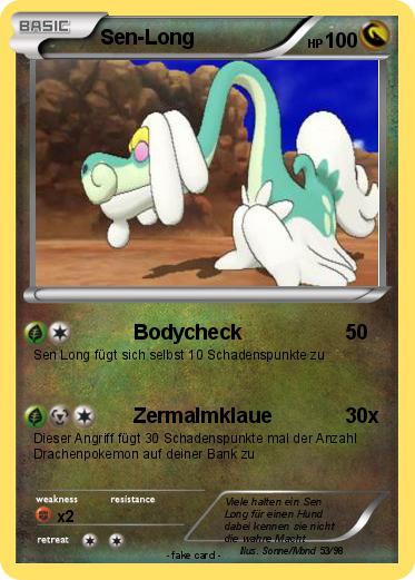 Pokémon Sen Long 1 1 - Bodycheck - My Pokemon Card