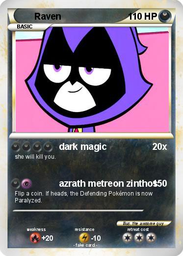 Pokémon Raven 340 340 - dark magic - My Pokemon Card