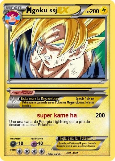 Pokémon goku ssj 934 934 - super kame ha - Mi carta pokémon