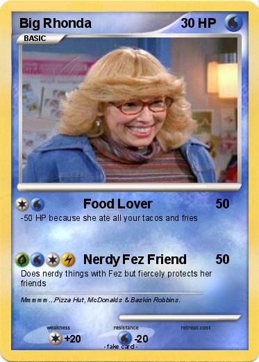 Pokémon Big Rhonda - Food Lover - My Pokemon Card