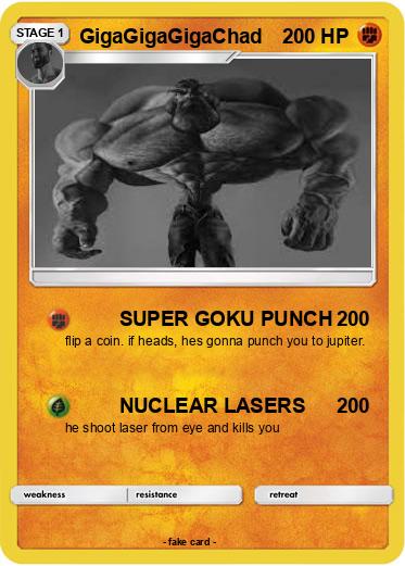 Pokémon GigaGigaGigaChad - SUPER GOKU PUNCH - My Pokemon Card