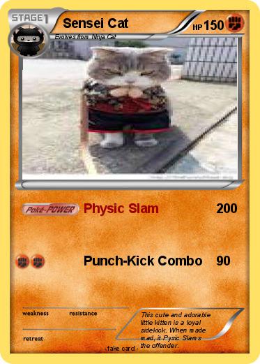 Pokémon Sensei Cat 1 1 - Physic Slam - My Pokemon Card