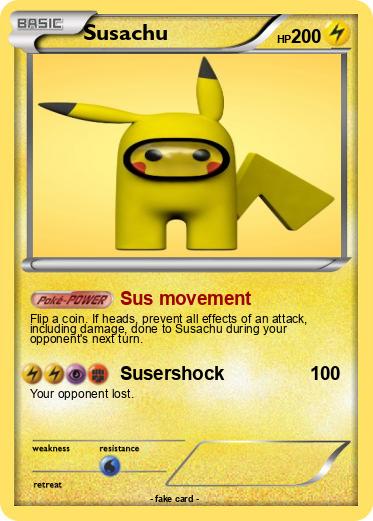 Pokémon Susachu 2 2 - Sus movement - My Pokemon Card