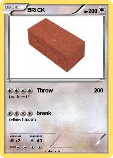 Pokémon BRICK 164 164 - Throw - My Pokemon Card