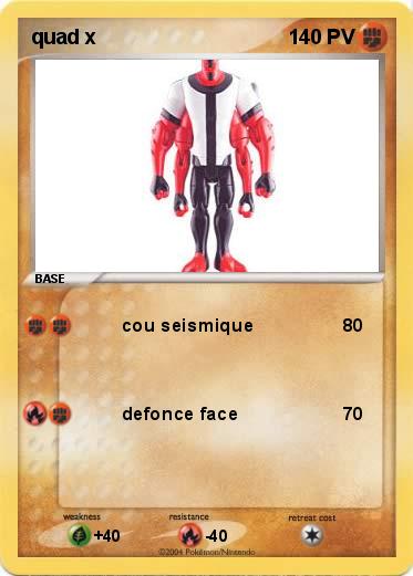 Pokémon quad x - cou seismique - Ma carte Pokémon