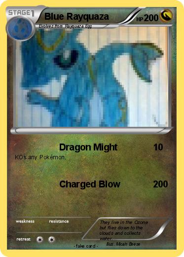 Pokémon Blue Rayquaza 5 5 - Dragon Might - My Pokemon Card