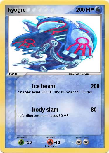 Pokémon kyogre 2427 2427 - ice beam - My Pokemon Card