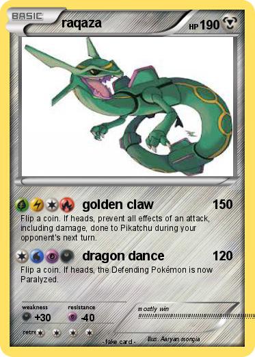 Pokémon raqaza 21 21 - golden claw - My Pokemon Card