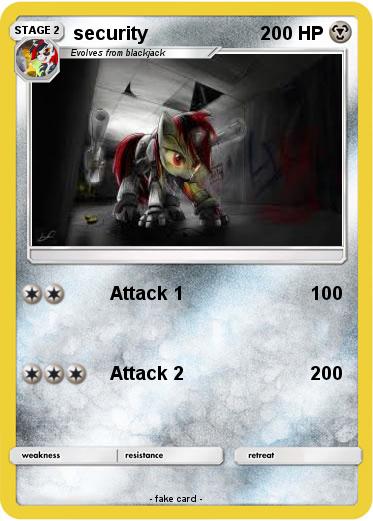 Pokémon security 24 24 - Attack 1 - My Pokemon Card