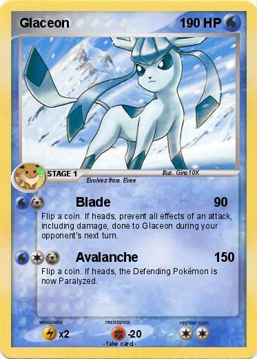 Pokémon Glaceon 625 625 - Blade - My Pokemon Card