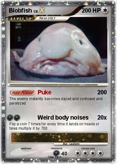 Pokémon Blobfish 188 188 - Puke - My Pokemon Card