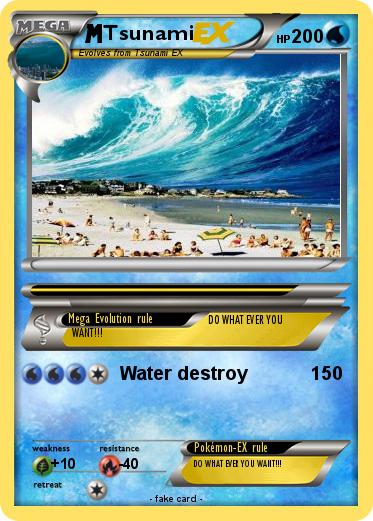 Pokémon Tsunami 285 285 - Water destroy - My Pokemon Card