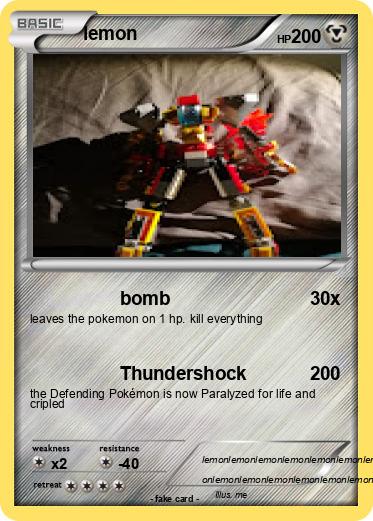 Pokémon lemon 221 221 - bomb - My Pokemon Card