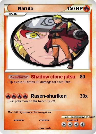 Pokémon Naruto 3293 3293 - Shadow clone jutsu - My Pokemon Card