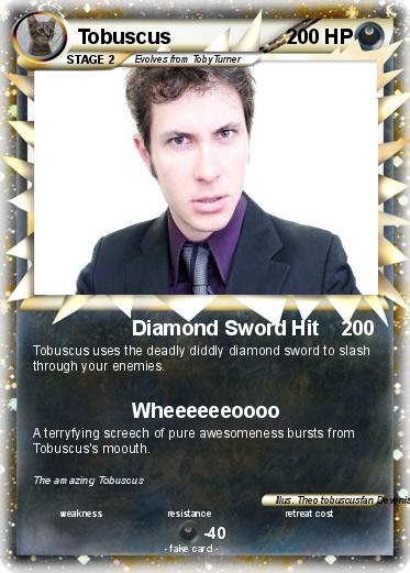 Pokémon Tobuscus 243 243 - Diamond Sword Hit - My Pokemon Card