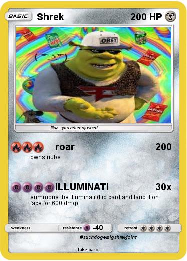 Pokémon Shrek 927 927 - roar - My Pokemon Card