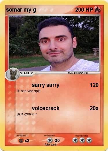 Pokémon somar my g - sarry sarry - My Pokemon Card