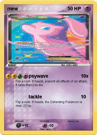 Pokémon mew 7357 7357 - psywave - My Pokemon Card